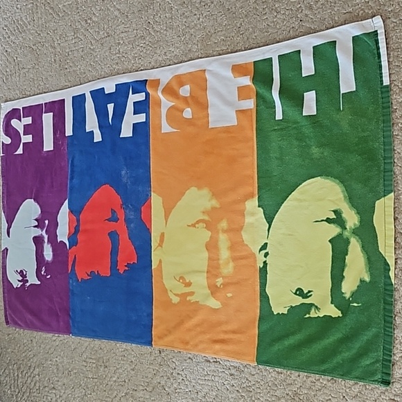 Apple Corp limited | Bath | Vintage The Beatles Beach Towel Andy Warhol ...